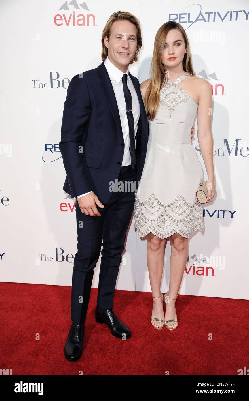 Luke Bracey, left, and Liana Liberato arrive at the World Premiere of ...