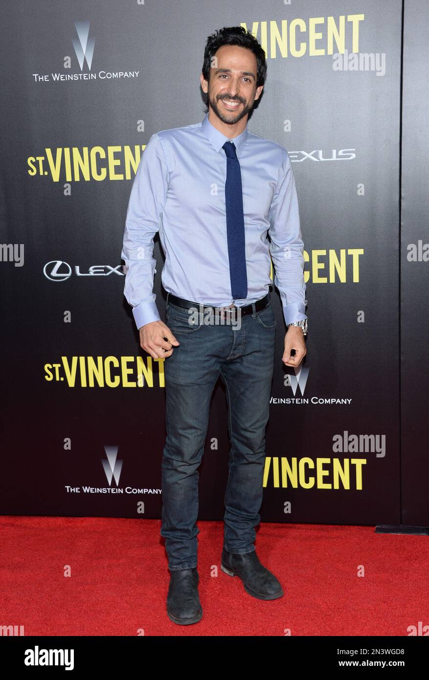 Amir Arison attends the "St. Vincent" premiere at the Ziegfeld Theatre ...