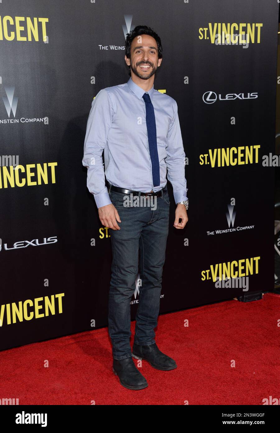 Amir Arison attends the "St. Vincent" premiere at the Ziegfeld Theatre ...