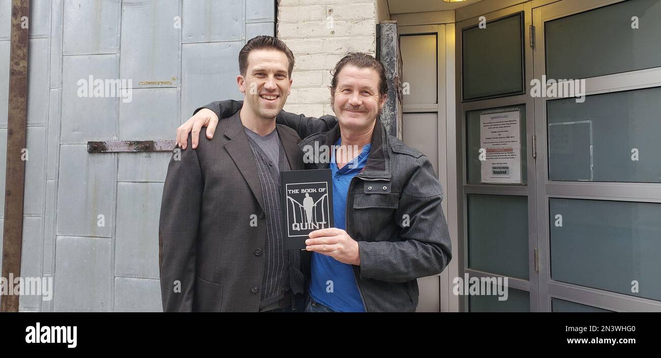 Author Ryan Dacko pictured here with Robert Shaw's son Ian publishes ...