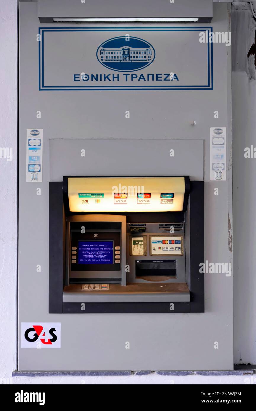Atm machine greece hi-res stock photography and images - Alamy