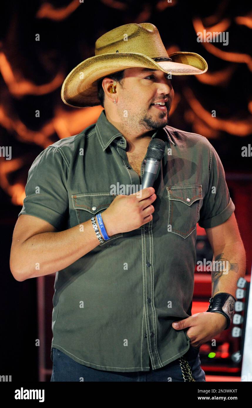 Country singer Jason Aldean is pictured during an iHeartRadio album ...