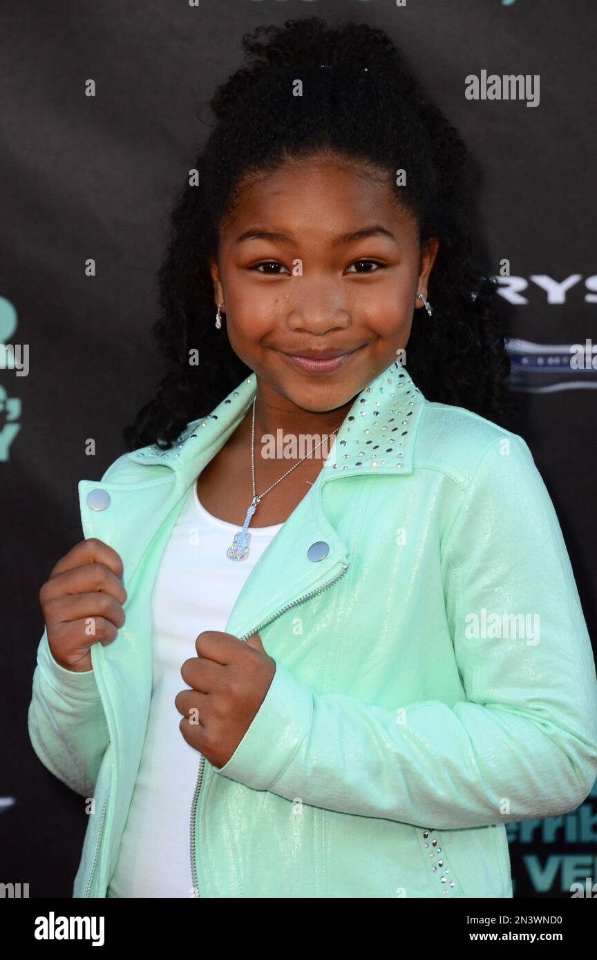 Laya DeLeon Hayes arrives at the world premiere of "Alexander And The ...