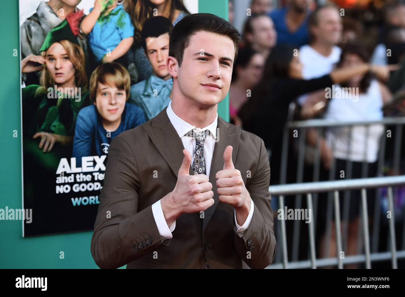 Dylan Minnette arrives at the world premiere of "Alexander And The Terrible, Horrible, No Good ...