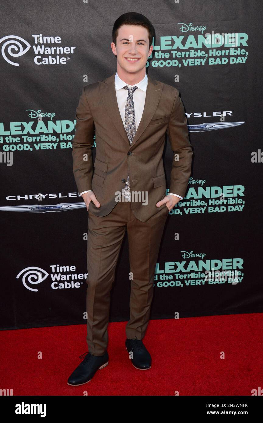 Dylan Minnette arrives at the world premiere of "Alexander And The Terrible, Horrible, No Good ...