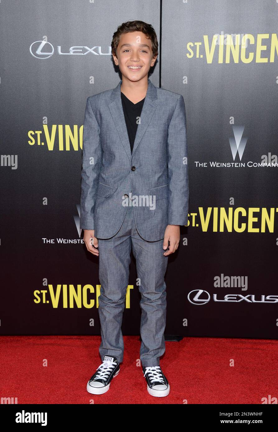 David Iacono attends the "St. Vincent" premiere at the Ziegfeld Theatre ...