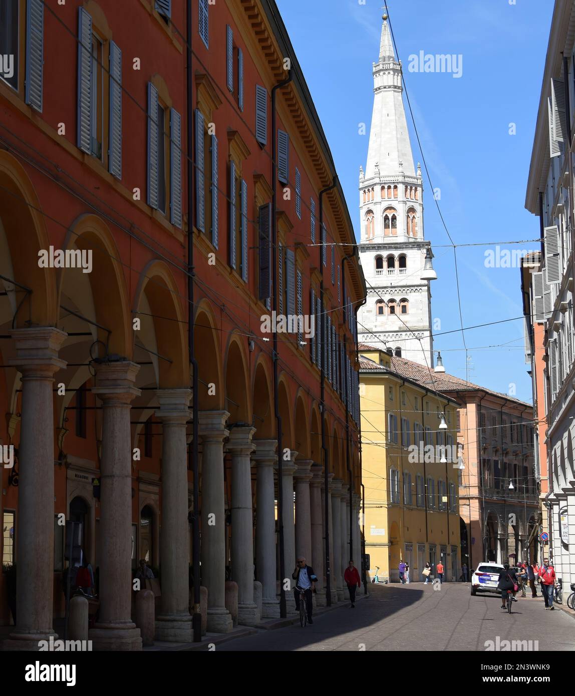Via Emilia the main street of Modena, Italy Stock Photo - Alamy