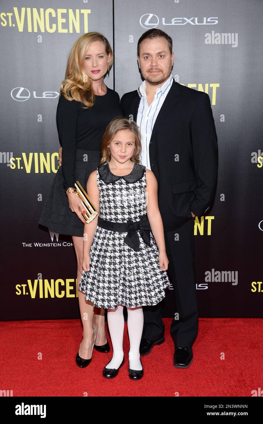 Actor Theodore Melfi poses with his wife Kimberly Quinn and their ...