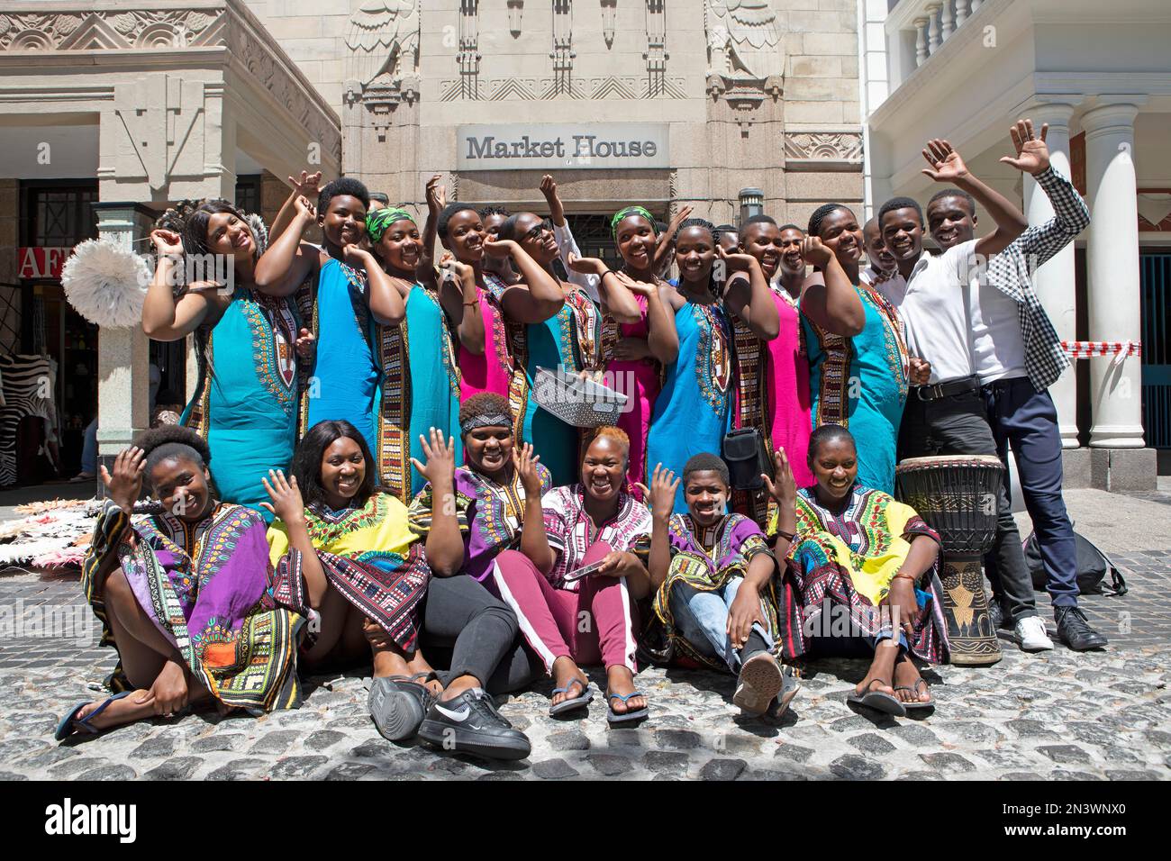 Happy Township Choir in Greenmarket Square, Cape Town, Western Cape ...