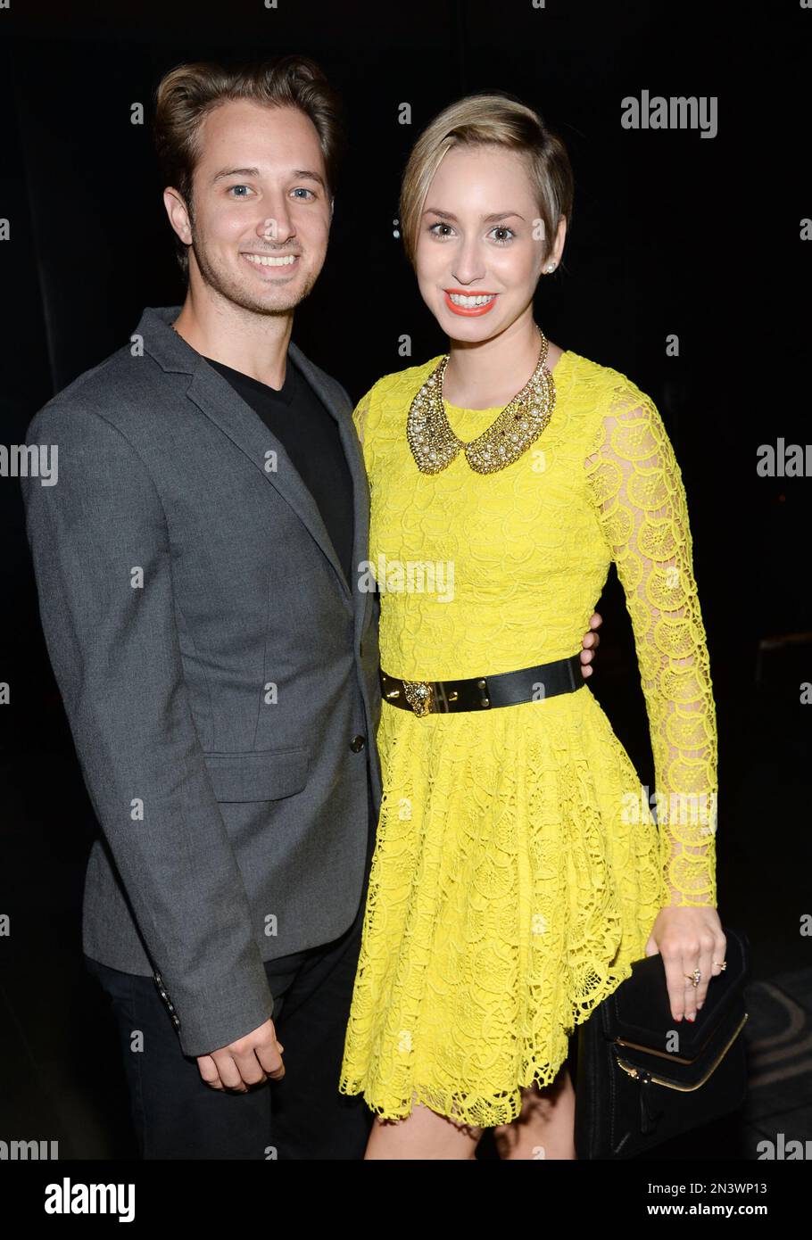 Jazmin Grimaldi and boyfriend Matthew Schmidt attend the "St. Vincent ...