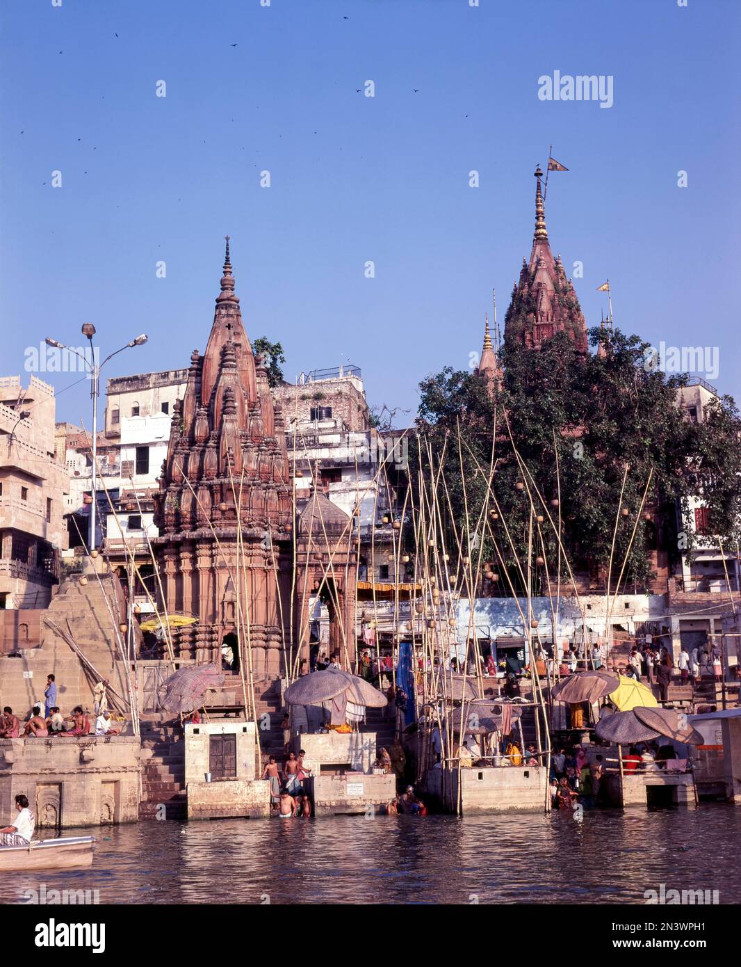 The Grandeur of the Manikarnika Ghat all the various Landings and ...