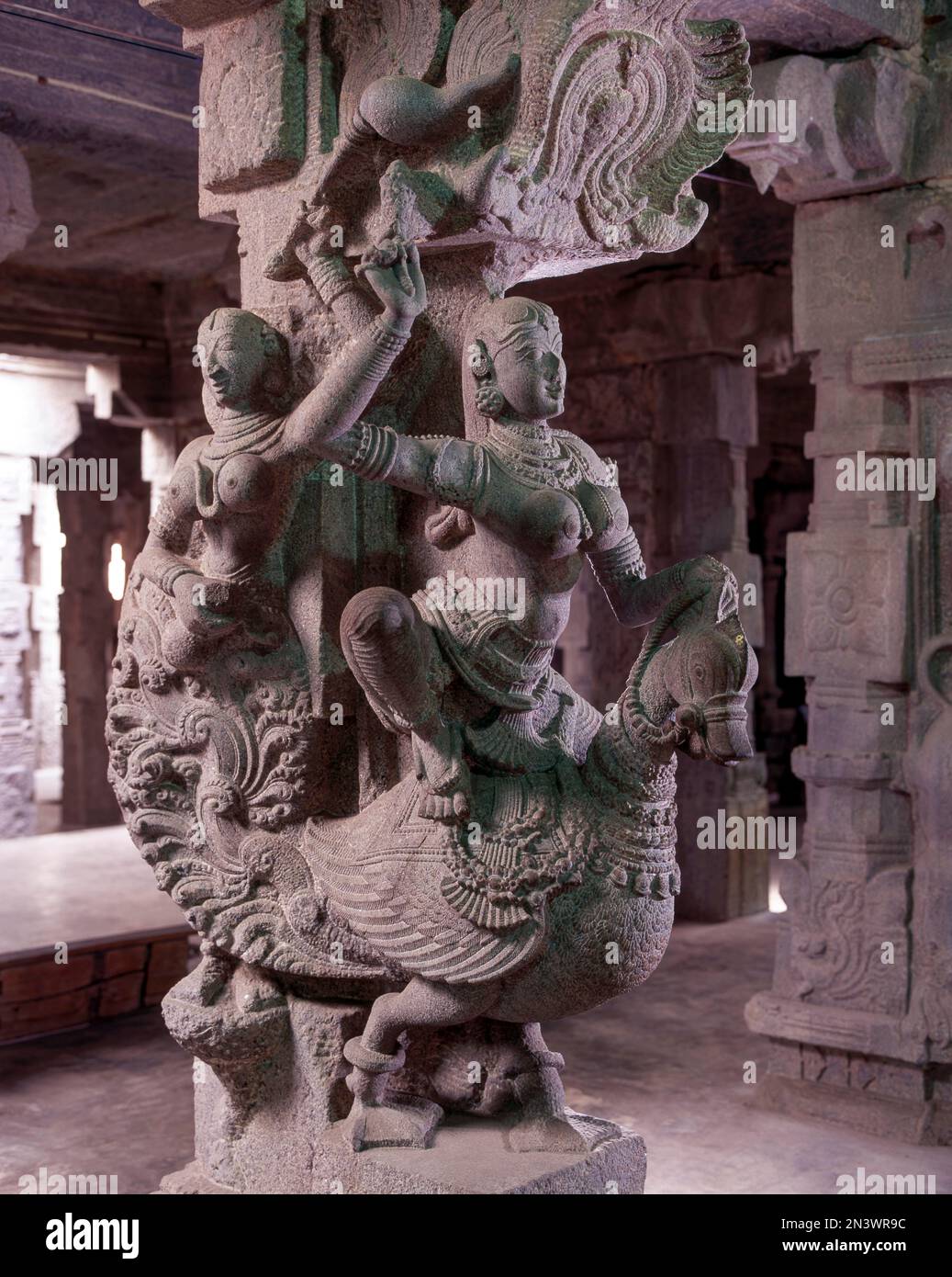 Goddess statue in art Museum 1000 pillared hall in Meenakshi Amman ...