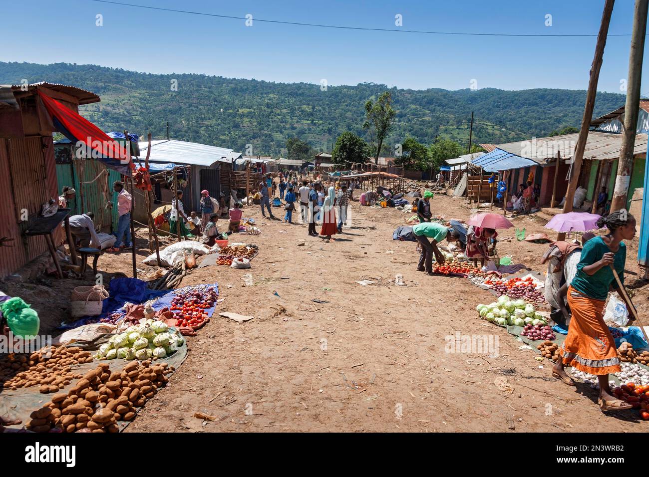 Market, Kaffa, Ethiopia Stock Photo - Alamy