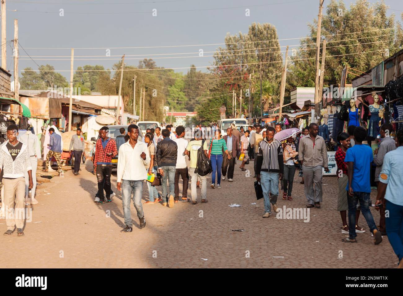 Lively street scene, Yirgalem, Ethiopia Stock Photo - Alamy