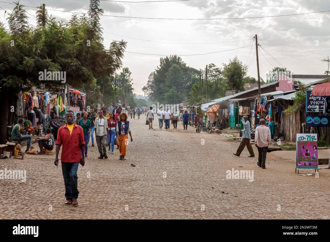 Street scene, Yirgalem, Ethiopia Stock Photo - Alamy
