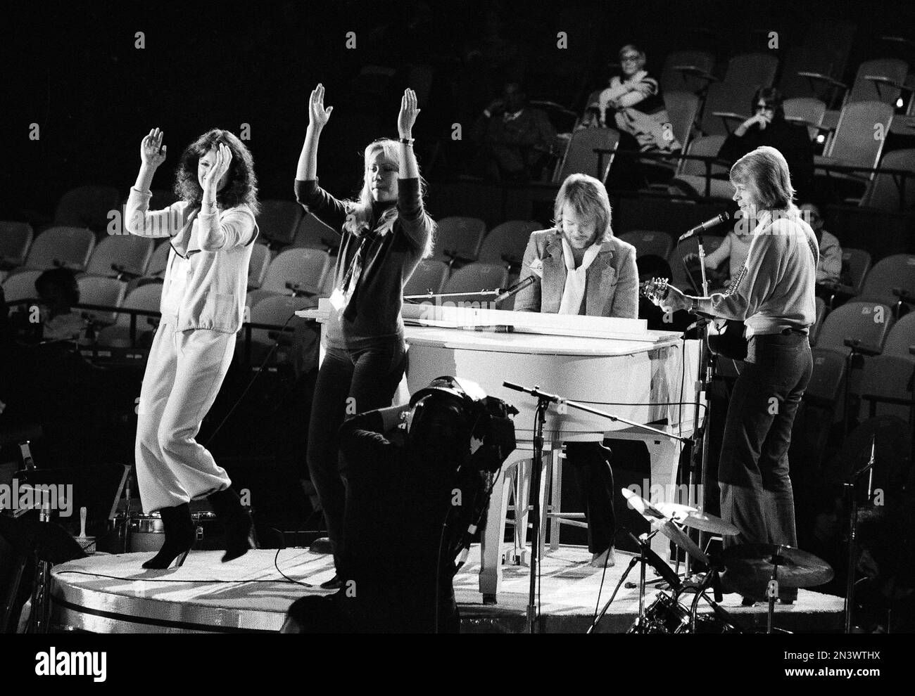 Swedish pop group ABBA is pictured during a UNICEF benefit concert in ...