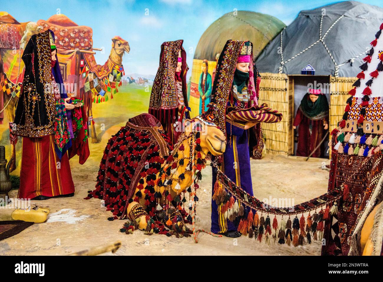 Wedding procession with decorated bride, Mary Historical Museum ...