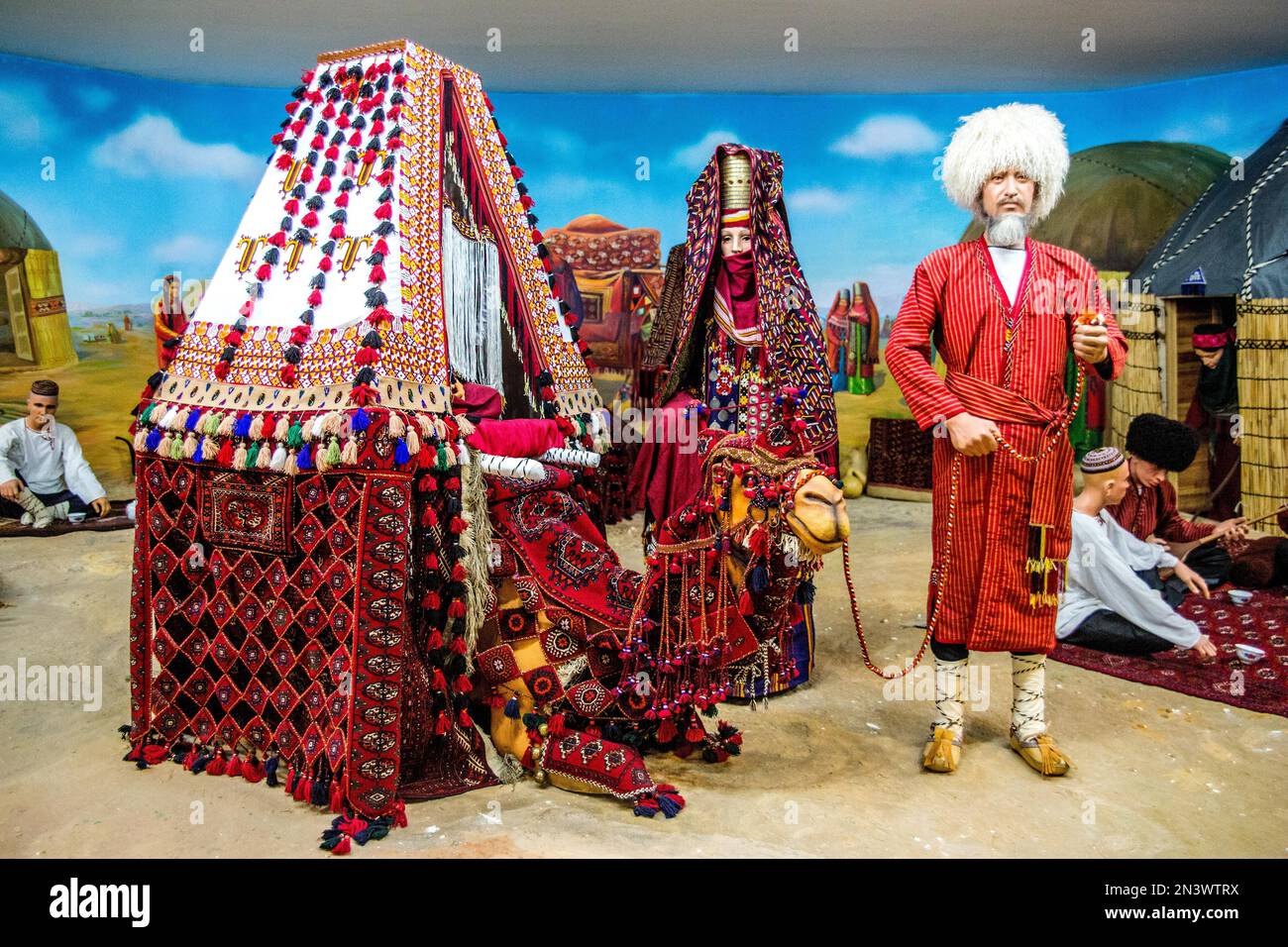 Wedding procession with decorated bride, Mary Historical Museum ...