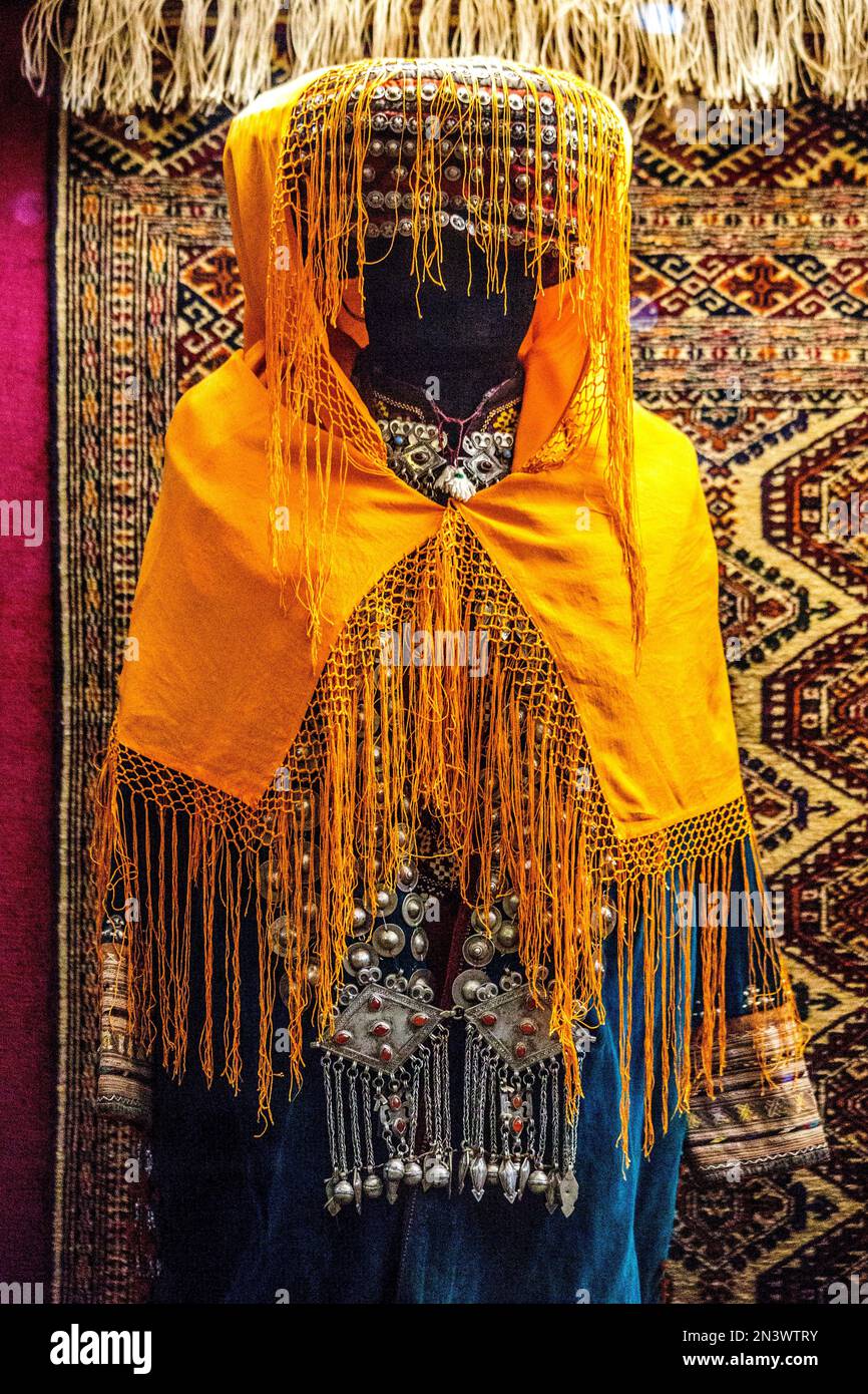 Traditional wedding dress, Mary Historical Museum, Turkmenistan, Mary ...