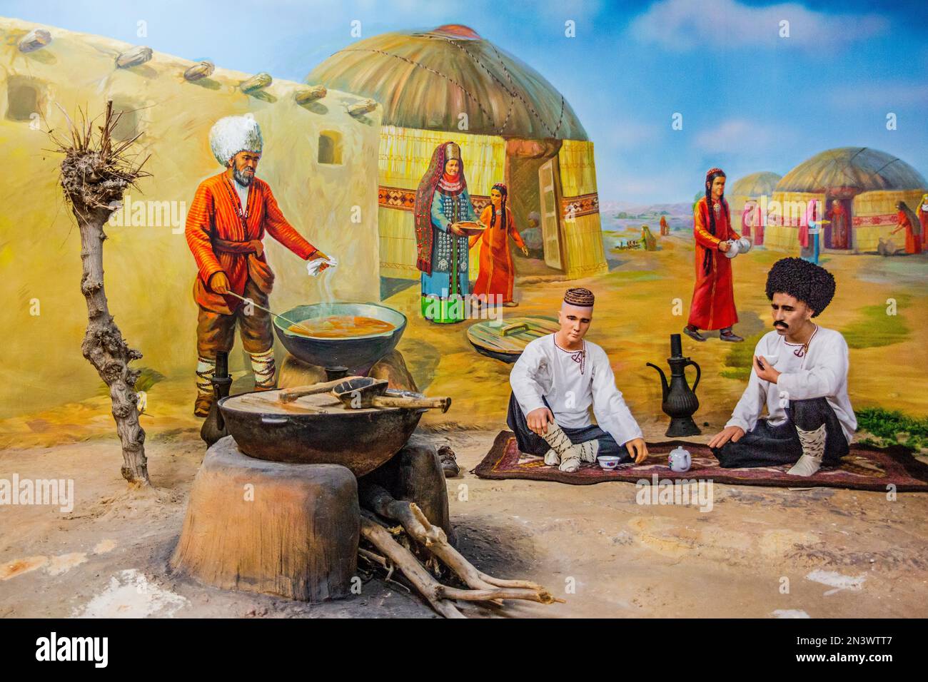 Life in Yurts, Mary History Museum, Turkmenistan, Mary, Turkmenistan ...