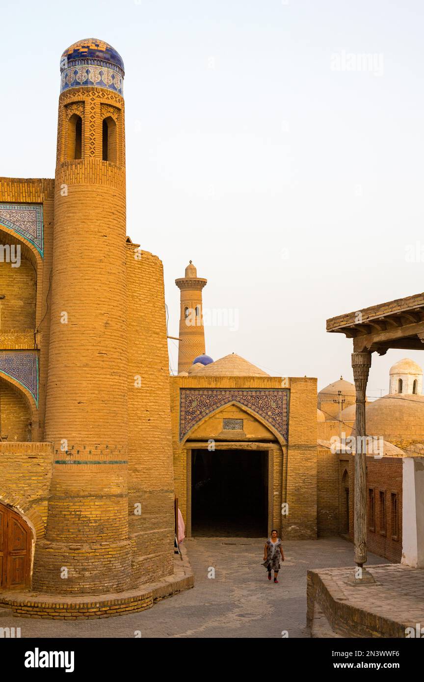 East Gate Polvon Darvoza, Khiva, Uzbekistan, Khiva, Uzbekistan Stock ...