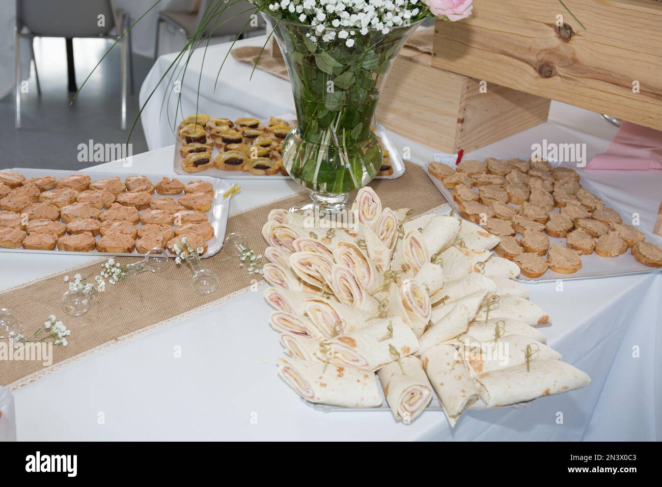 a snacks and Starter finger food Appetizers Stock Photo - Alamy
