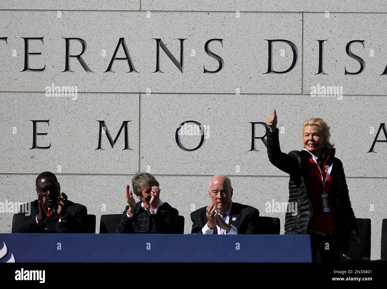 Michael McCoy, Director, National VA Chaplain Center left, Sally Jewell ...