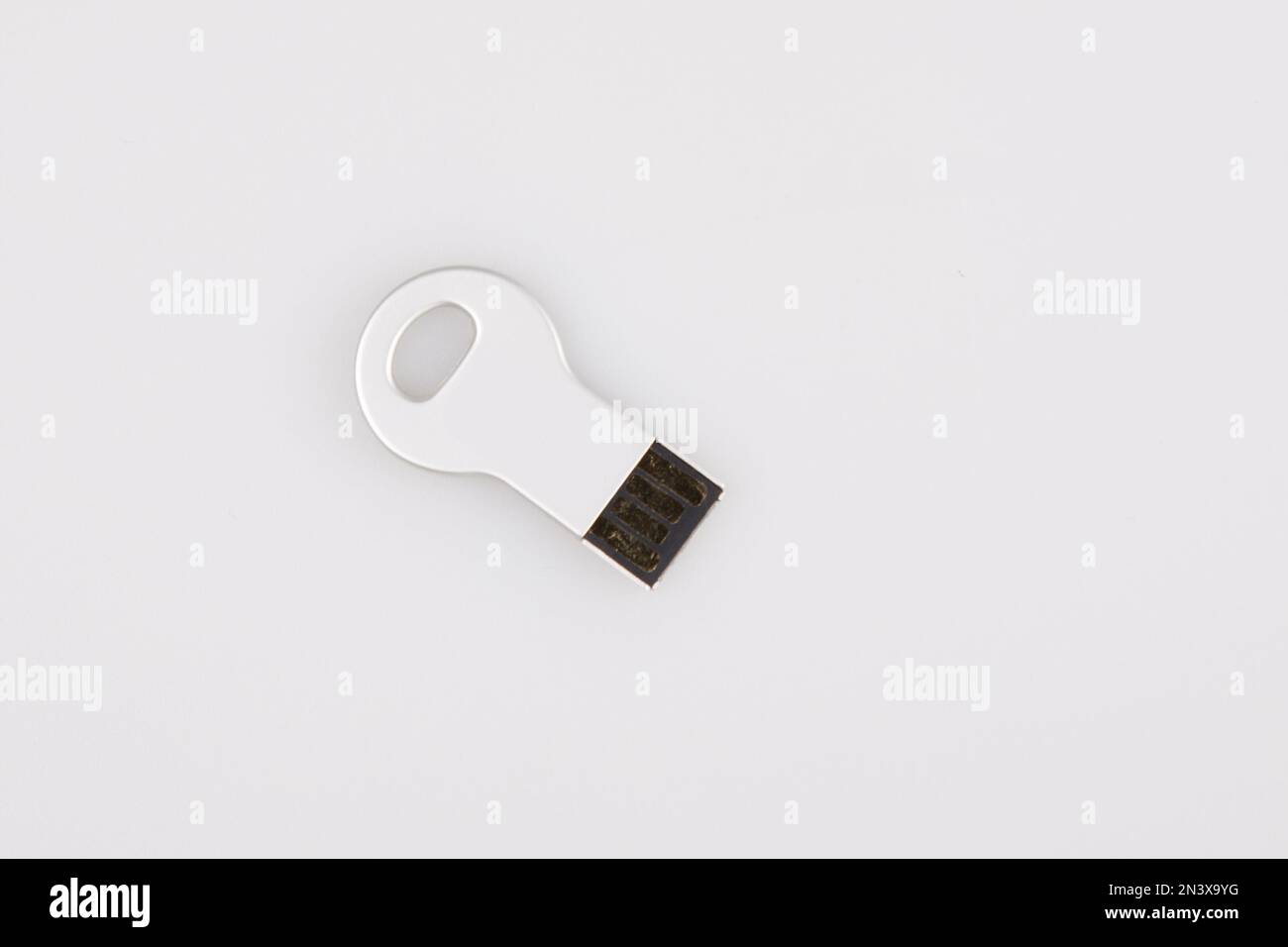 USB flash drive like key isolated on white background Stock Photo - Alamy