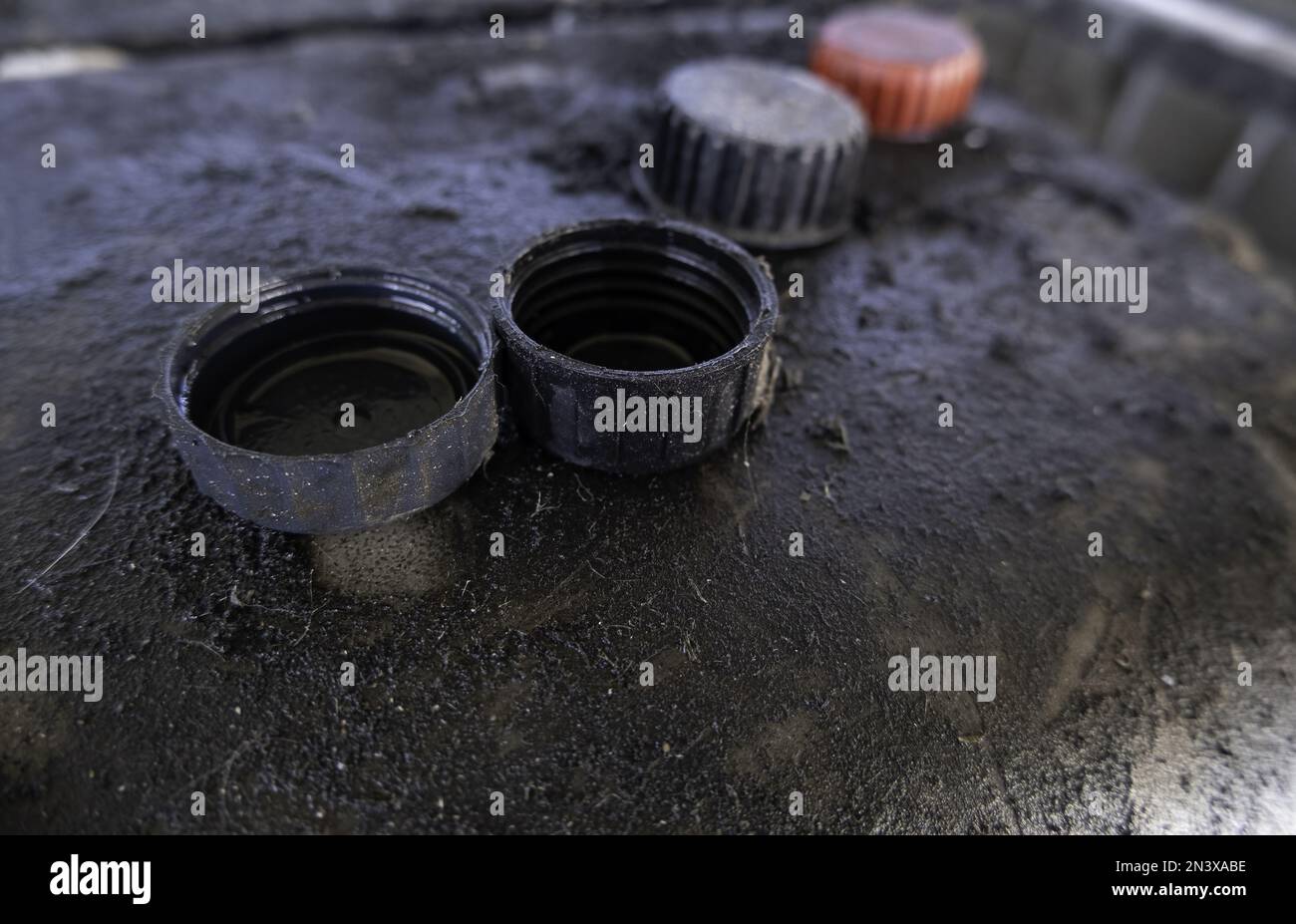 Plastic bottle used oil, recycling and ecology Stock Photo - Alamy