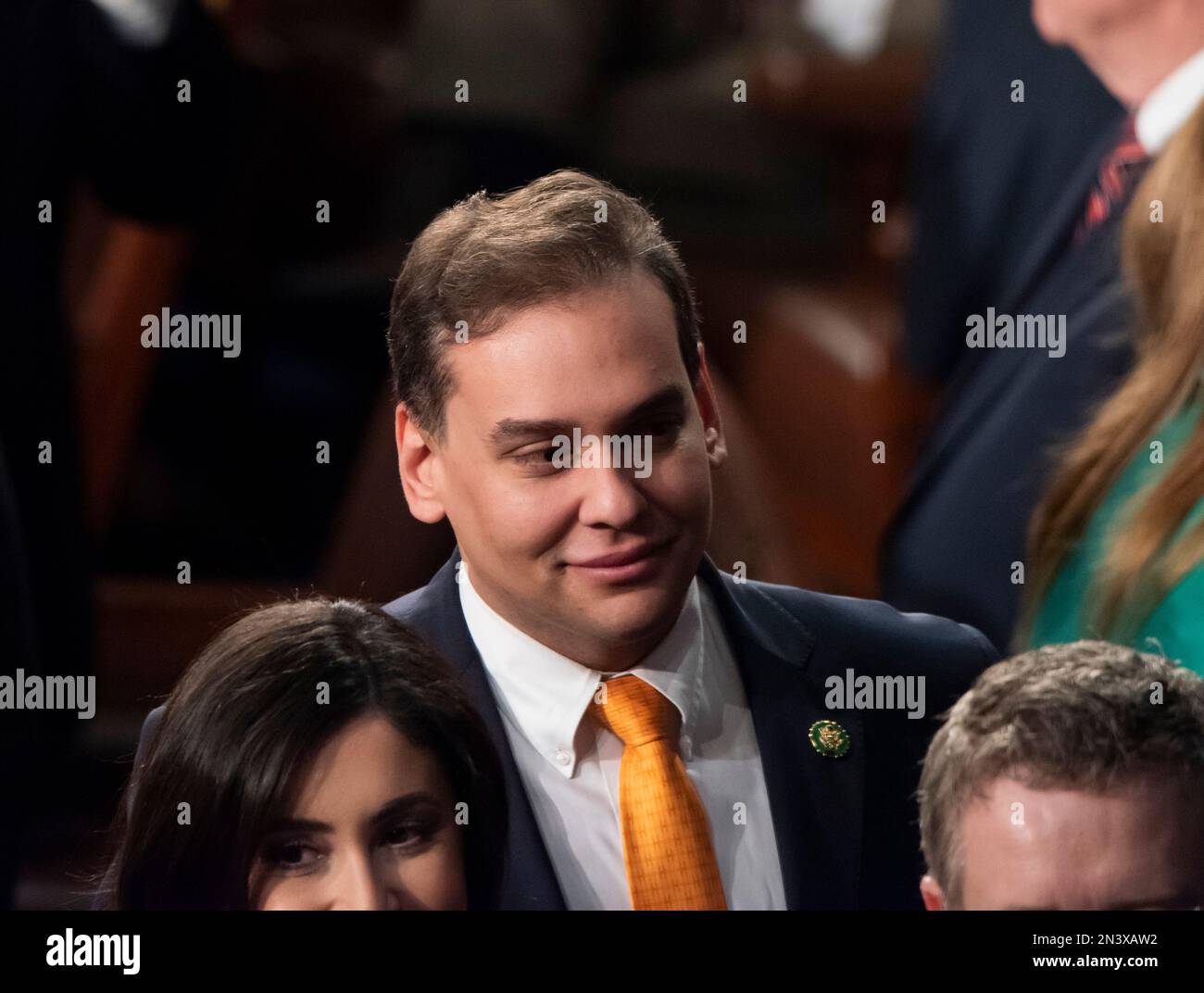 Washington DC, February 7, 2023 USA: Rep George Santos, R-NY attends ...