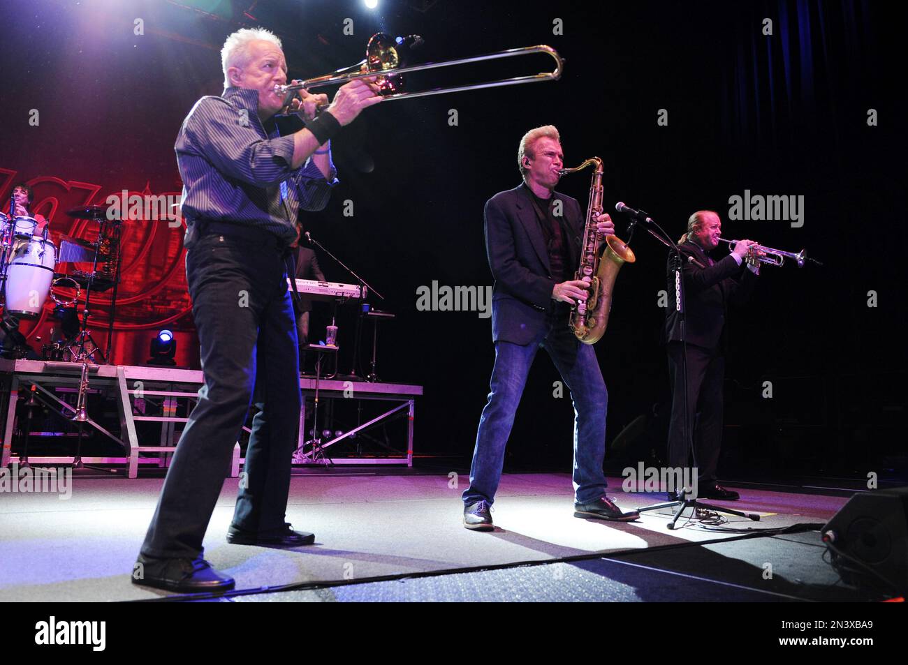 James Pankow, Ray Herrmann and Lee Loughnane of Chicago at Hard Rock ...