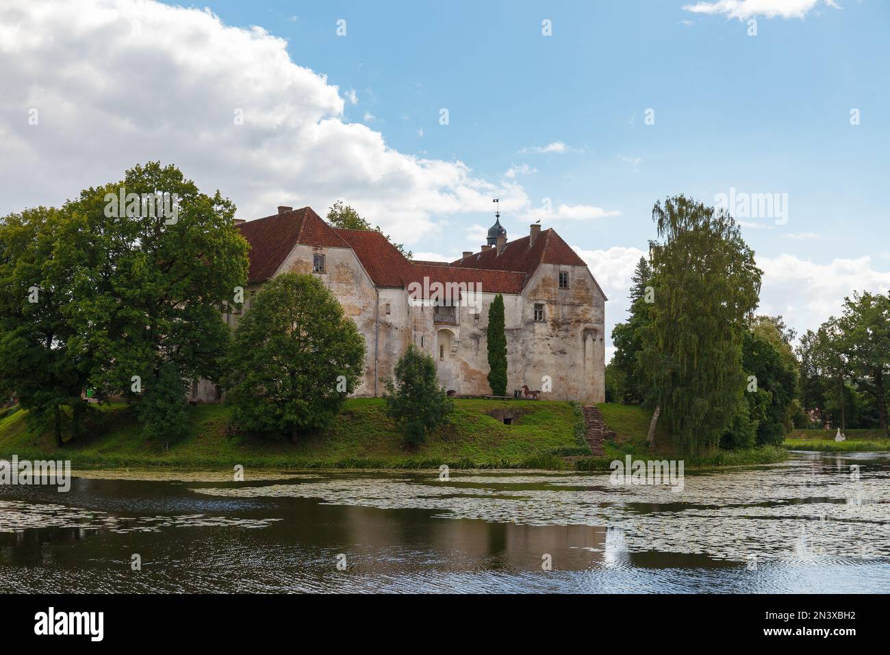 Great view of the medieval castle. The fortress of the Livonian Order ...
