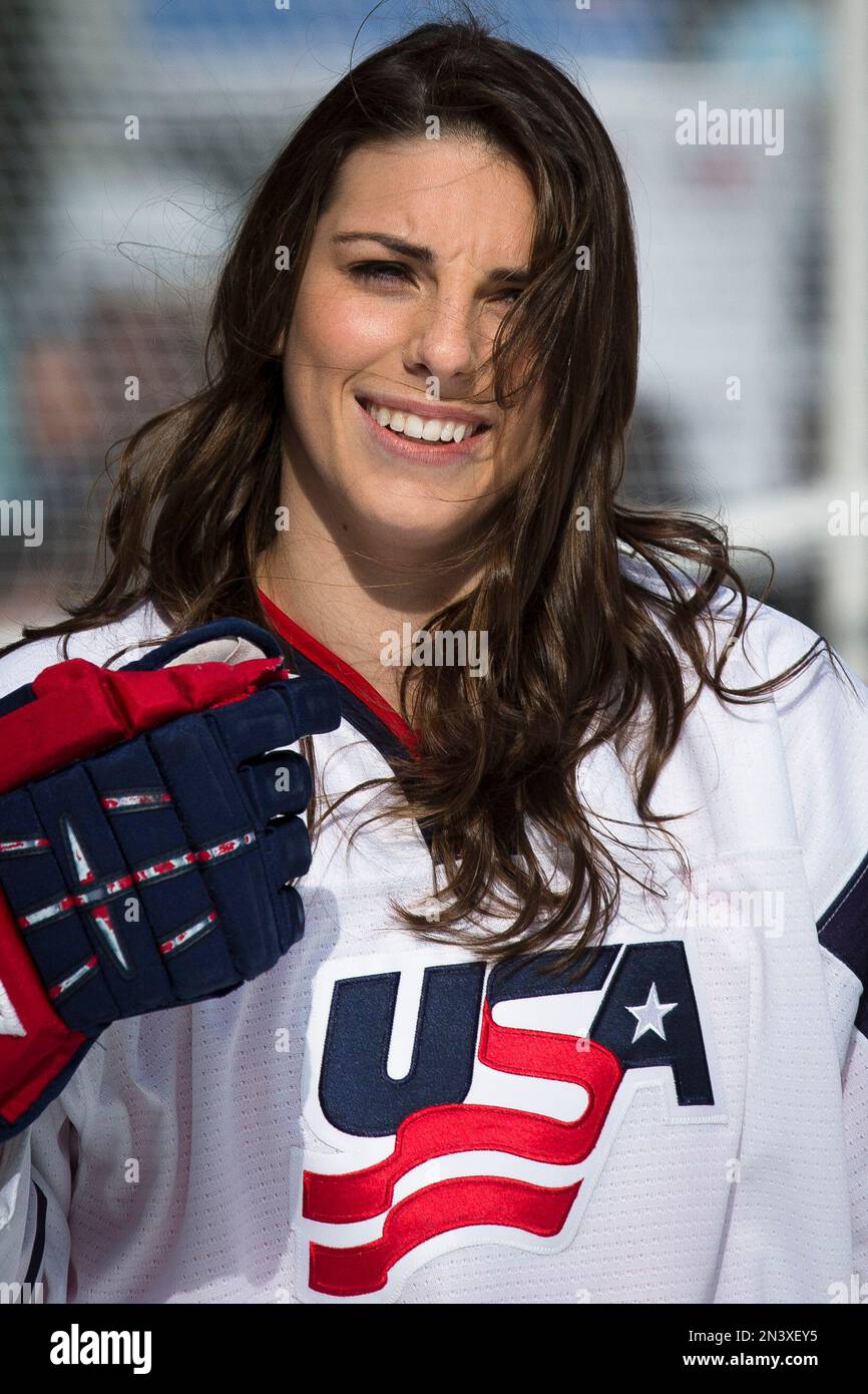 FILE - This Oct. 29, 2013, file photo shows U.S. Olympic hockey player ...