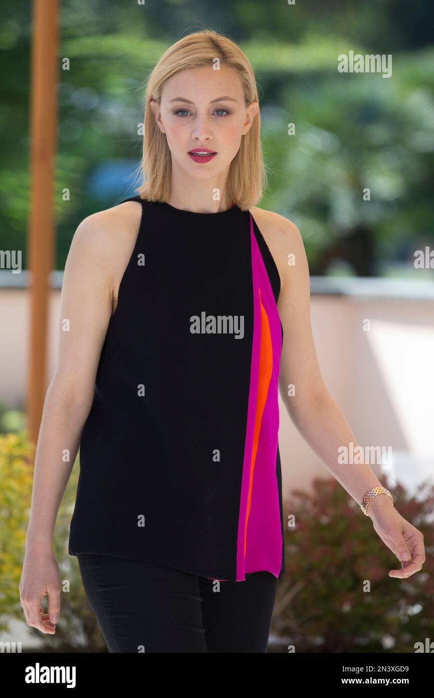 Actress Sarah Gadon pose for photographers during a photo call to ...