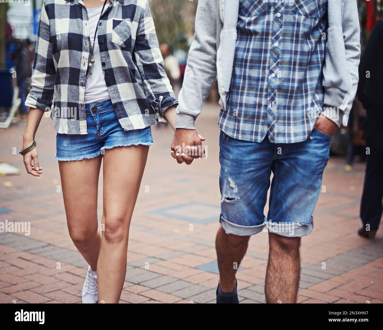 Holding hands still makes my heart flutter. Cropped image of a couple ...