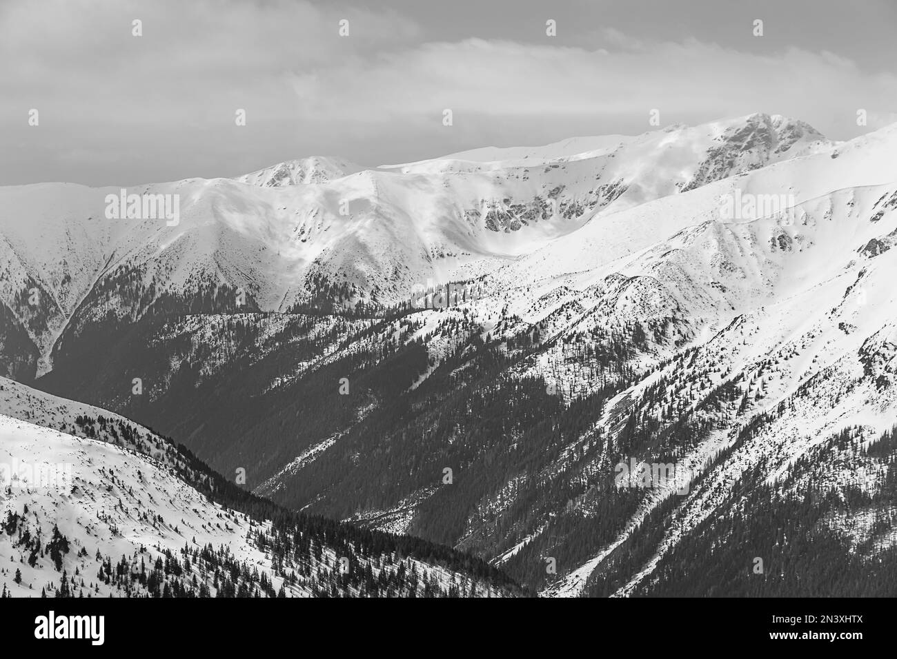 Winter landscape in the Tatra Mountains . Poland Stock Photo - Alamy