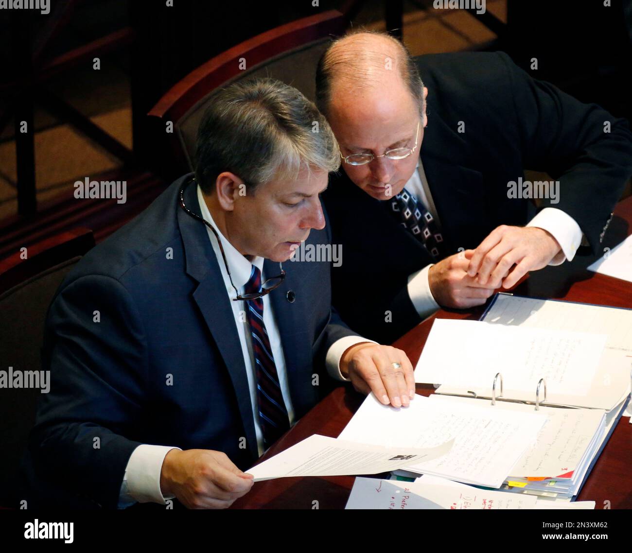 Mitch Tyner, left, and Steve Thornton, co-counsels representing state ...