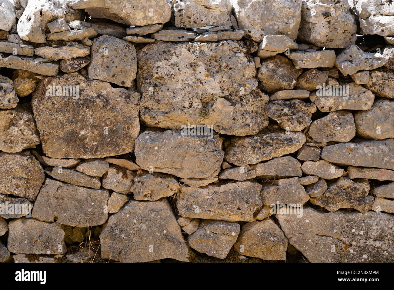 rock stones wall of beige brick horizontal stone outdoor facade ...