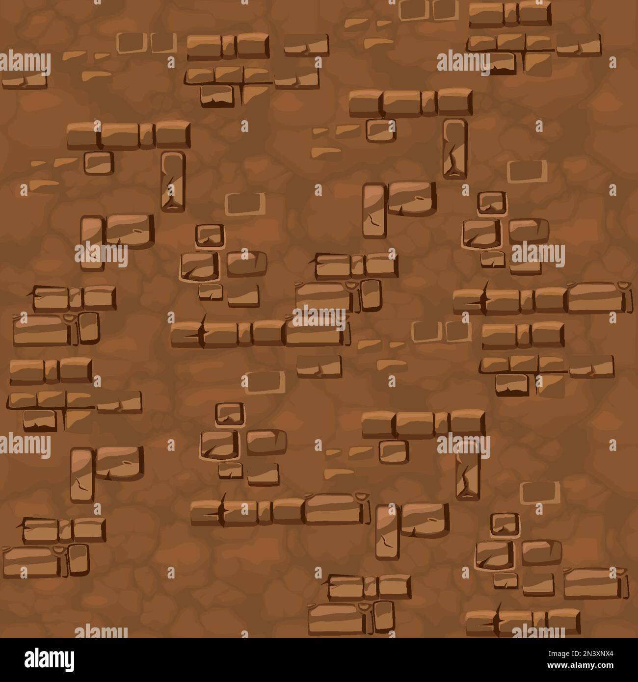 Breaking rock soil Stock Vector Images - Alamy