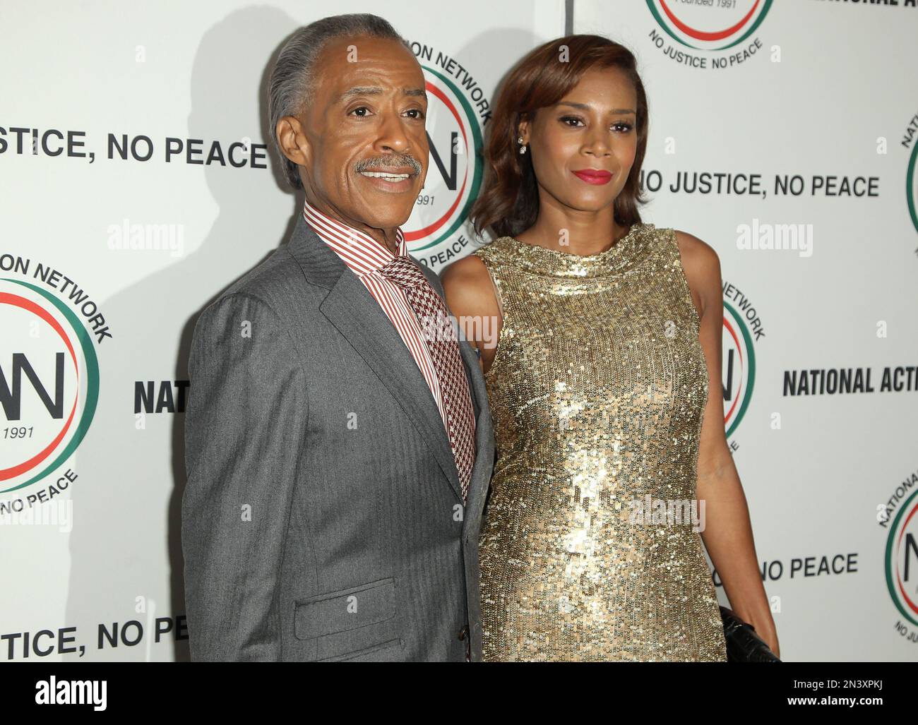 Rev. Al Sharpton and Aisha McShaw attend Rev. Al Sharpton's 60th ...