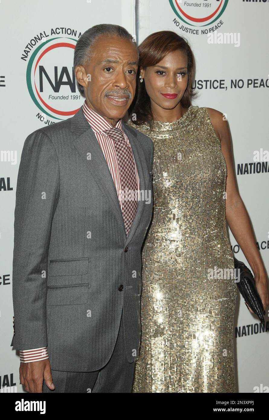 Rev. Al Sharpton and Aisha McShaw attend Rev. Al Sharpton's 60th ...