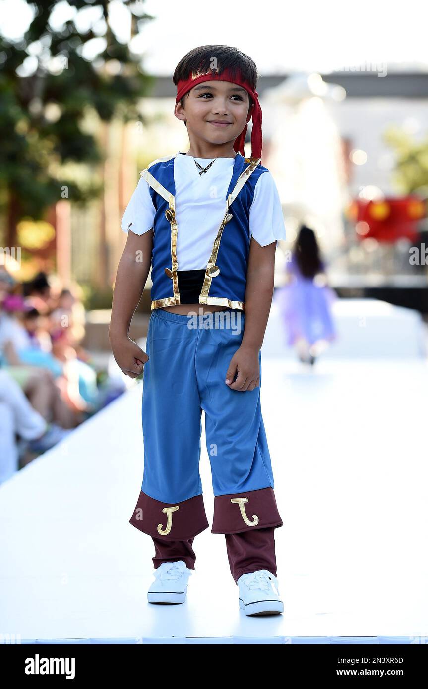 A model dressed up as Jake from "Jake and the Never Land Pirates" is ...