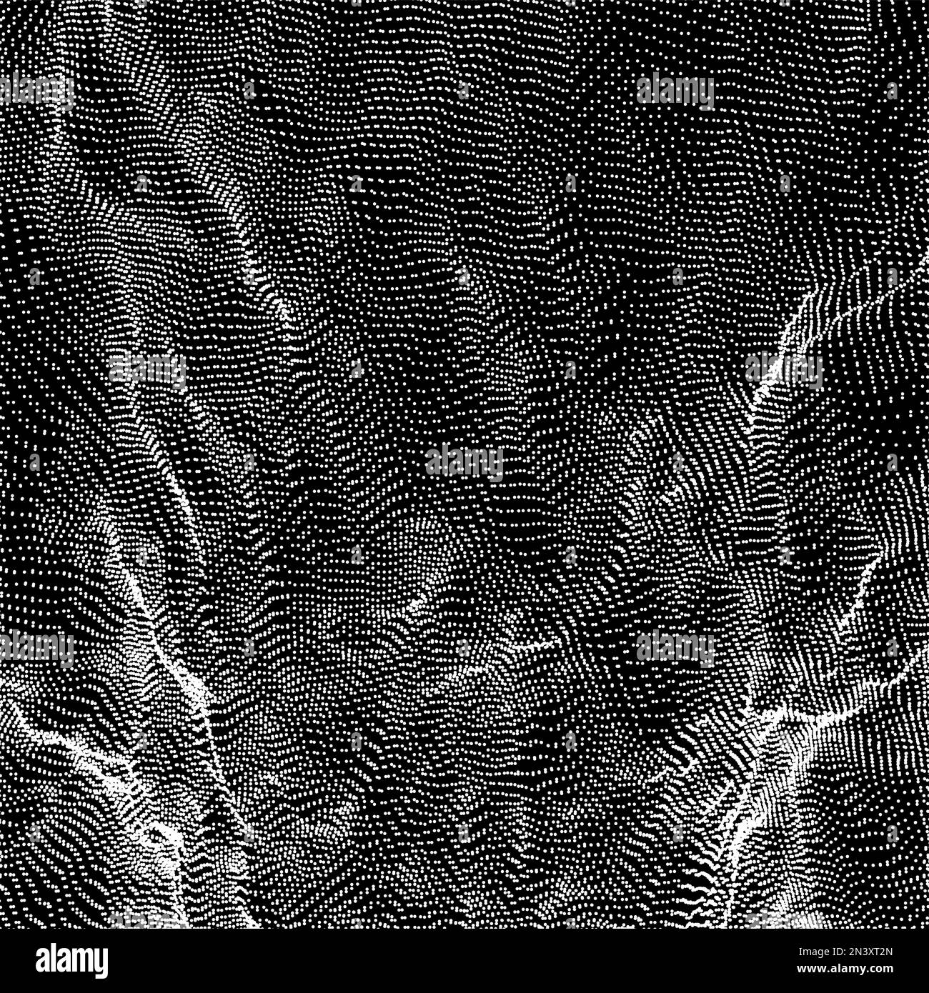 Network Design with Particle. 3d Futuristic technology style. Vector ...