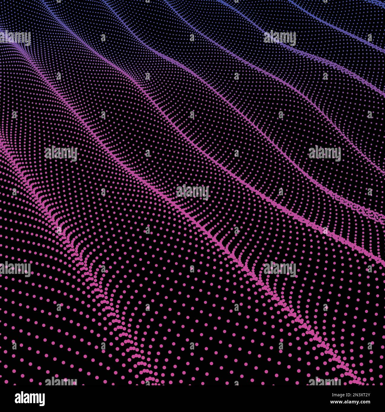 Wavy Grid Background. 3d Abstract Vector Illustration Stock Vector ...