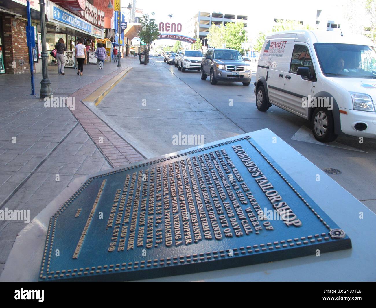 This Wednesday, Oct. 1, 2014, photo shows the historical marker for ...