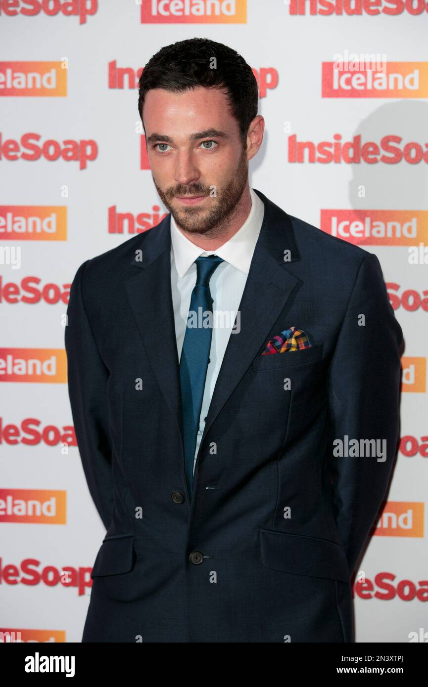 British actor Declan Bennett arrives for the Inside Soap awards, held ...
