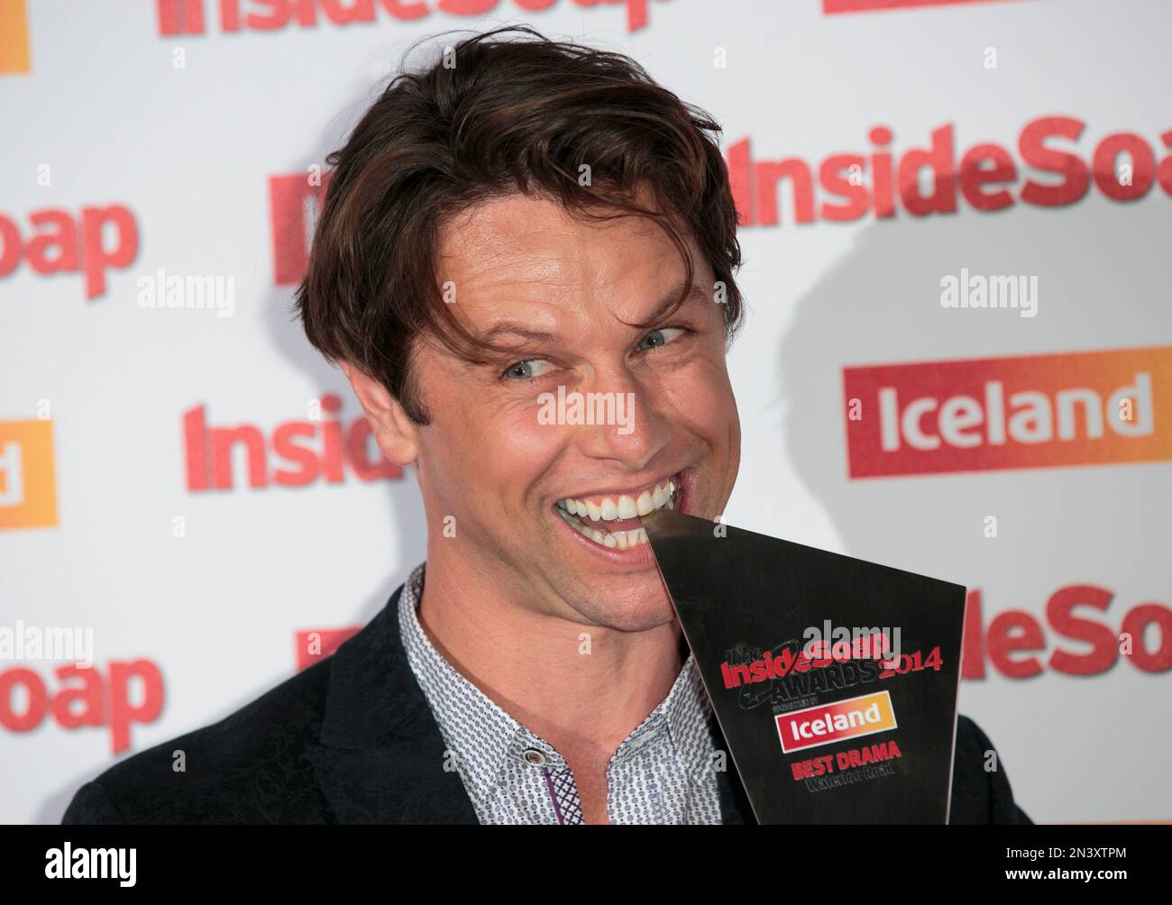 British actor Leon Ockenden arrives for the Inside Soap awards, held in ...