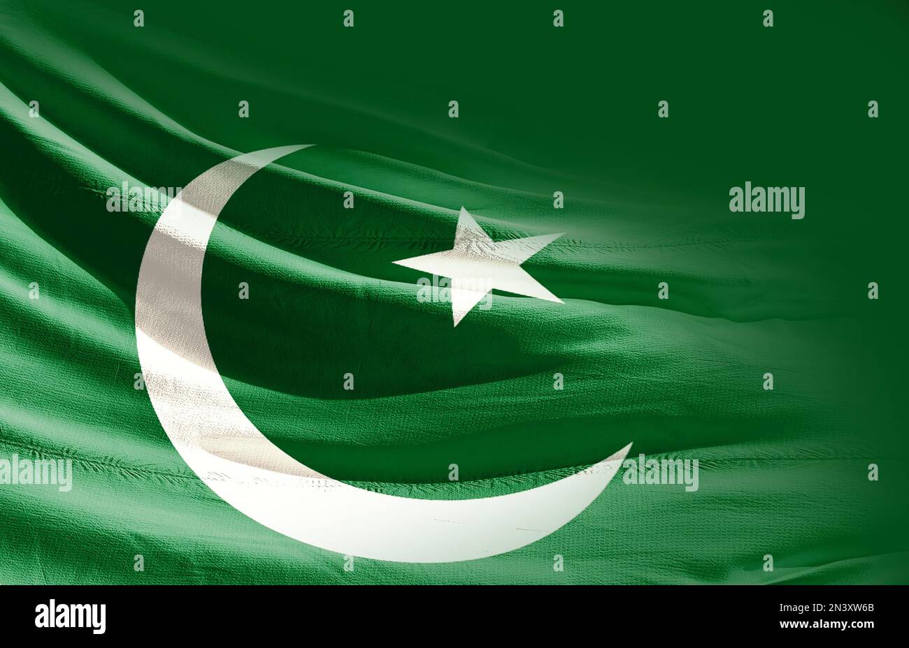 pakistan waving flag in beautiful sky Stock Photo - Alamy