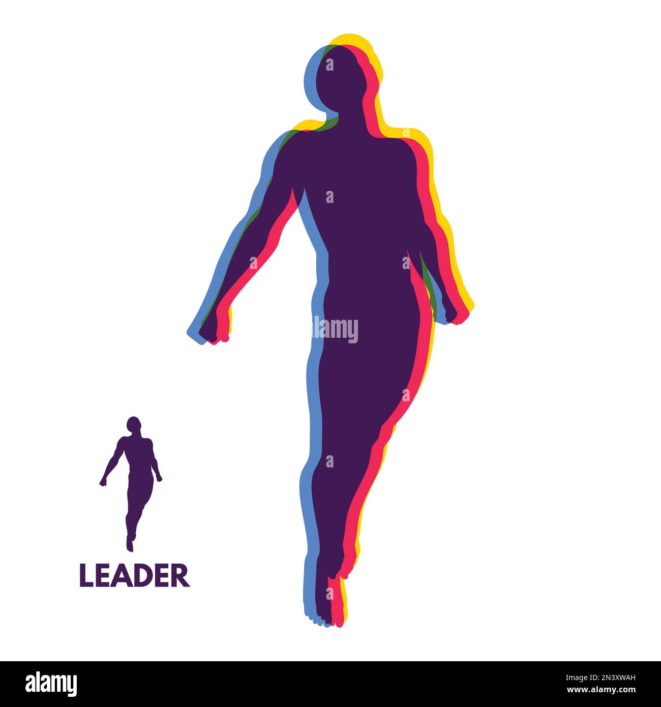 Leadership concept. Personal and Career Growth. Start Up Business ...