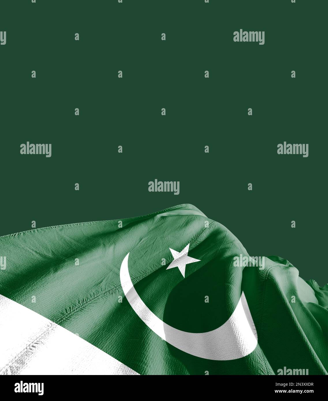 Beautiful pakistan flag waving in hi-res stock photography and images ...